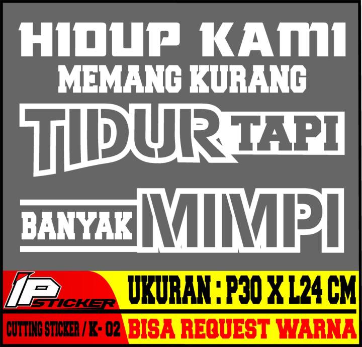 Sticker CUTTING - Sticker Cutting Variasi List Cutting Sticker IP.K-02 ...