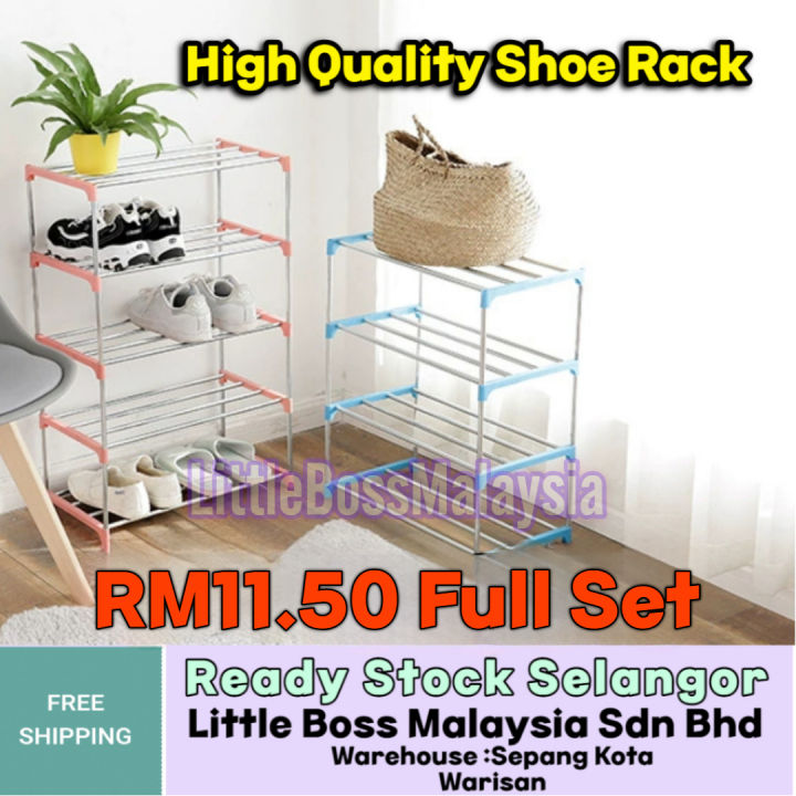 🔥𝑯𝑬𝑨𝑽𝒀 𝑫𝑼𝑻𝒀🔥High Quality 3 Tier Or 4 Tier Shoe Rack Mini Shoe Rack ...