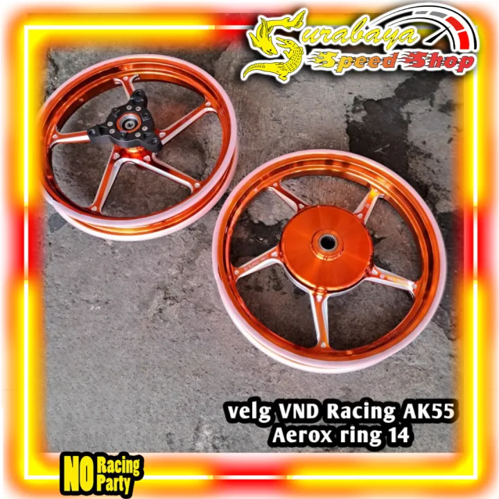 VND Velg Tipe AK 55 Aerox 155/ All New Aerox Ukuran 185 / 215 Ring 14 ...