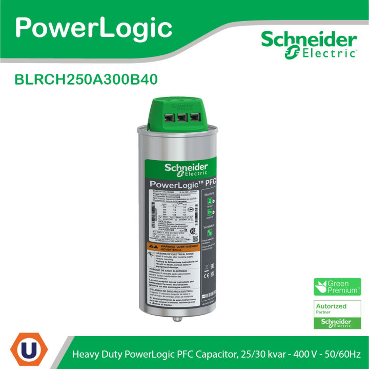 Schneider Electric Heavy Duty PowerLogic PFC Capacitor, 25/30 kvar - 400 V - 50/60Hz l ...