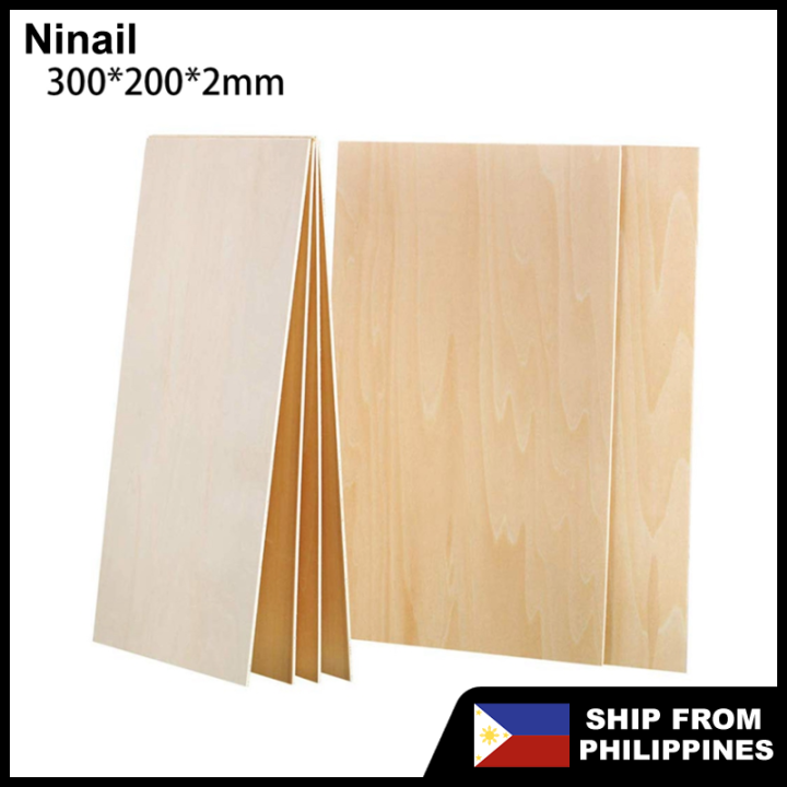 Ninail【Ready Stock】5pcs/10pcs 2mm Wood Sheets Wooden Plate DIY Model ...