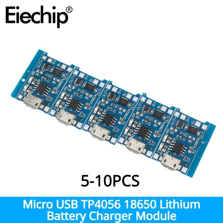 5/10pcs Micro USB TP4056 18650 Lithium Battery Charger Module 5V 1A ...