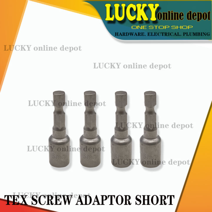 1PC MAGNETIC TEX SCREW ADAPTER 8mm ( SHORT ) | Lazada PH