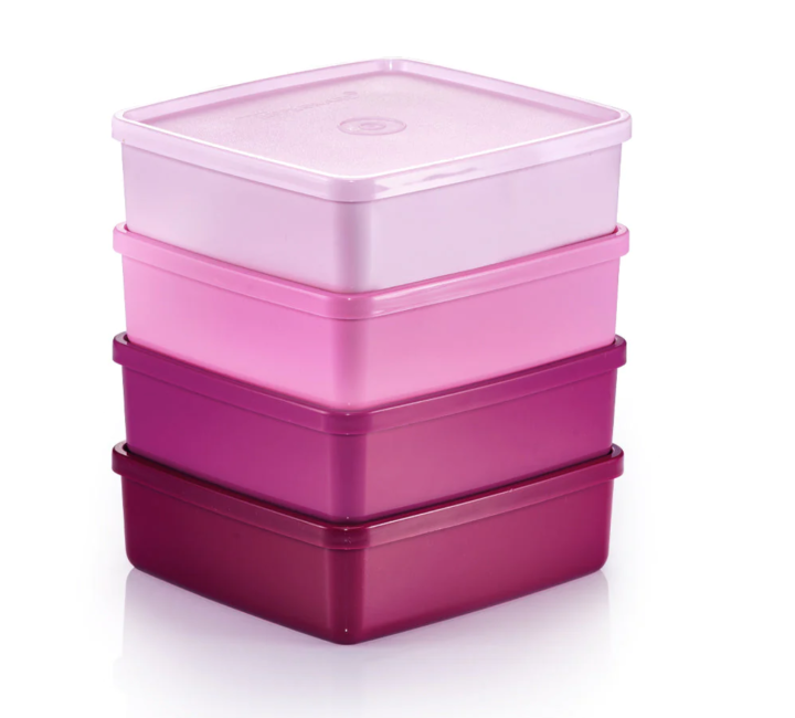 Tupperware Square Away Set 140ml/330ml/620ml - Airtight food storage ...