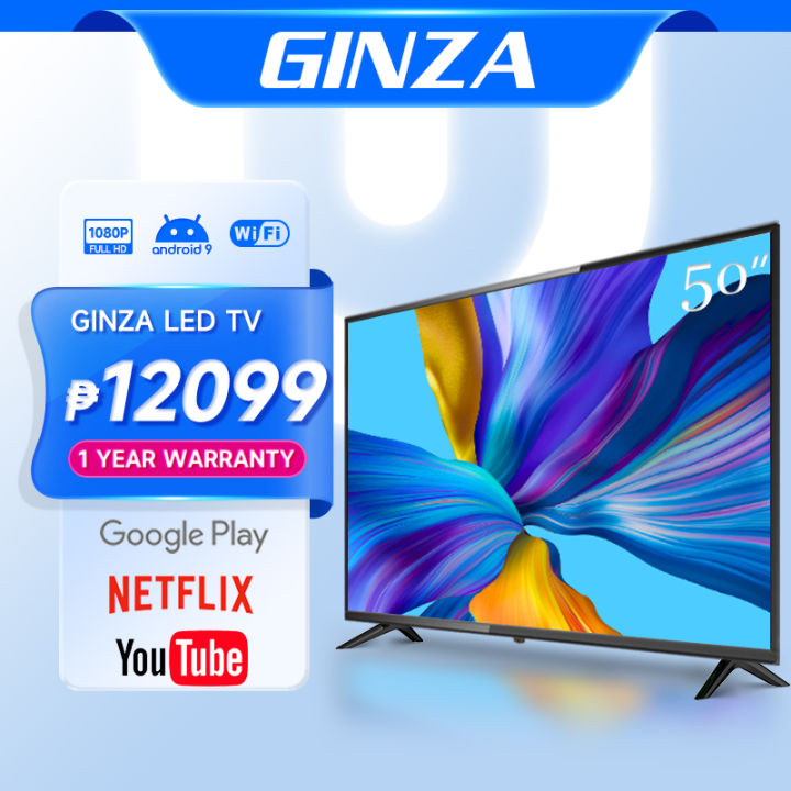 WEYON GINZA 50 Inches Smart TV 55 Inches Smart TV 60 Inches Smart TV Full HD Android TV LED TV ...