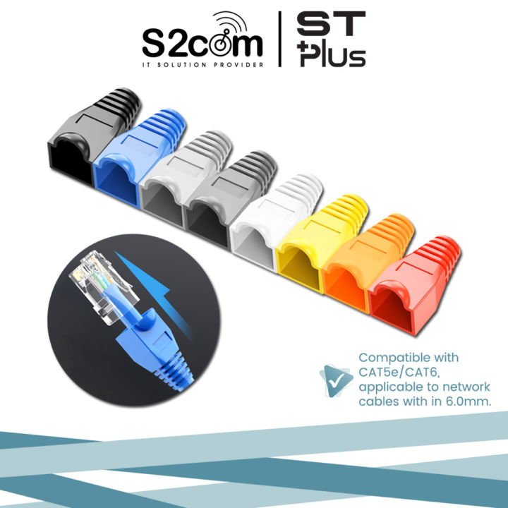 RJ45 Cat5E Cat6 Colour Rubber Boot | Lazada