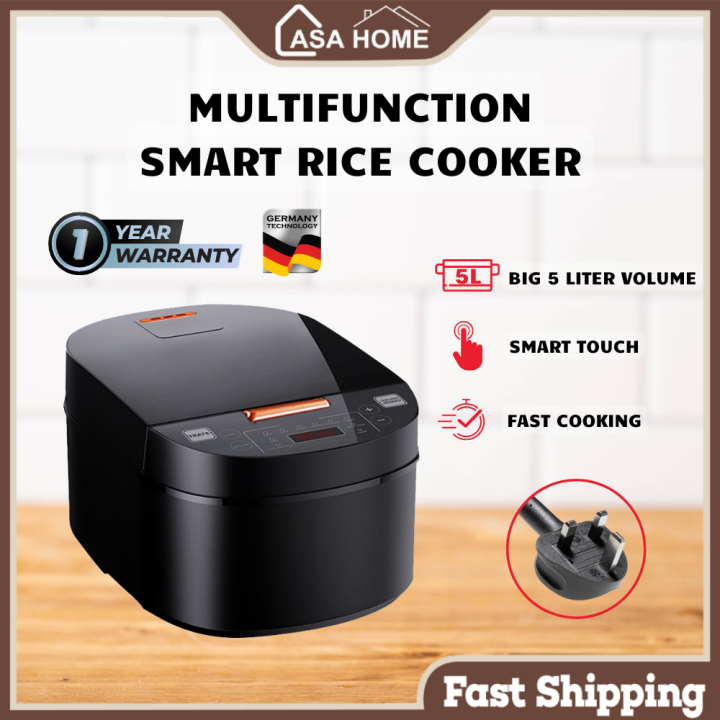 CASA 5L Rice Cooker Multifunction Non Stick Rice Cooker Non Stick Pot ...