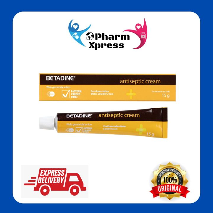 Betadine Antiseptic Cream 15g | Lazada