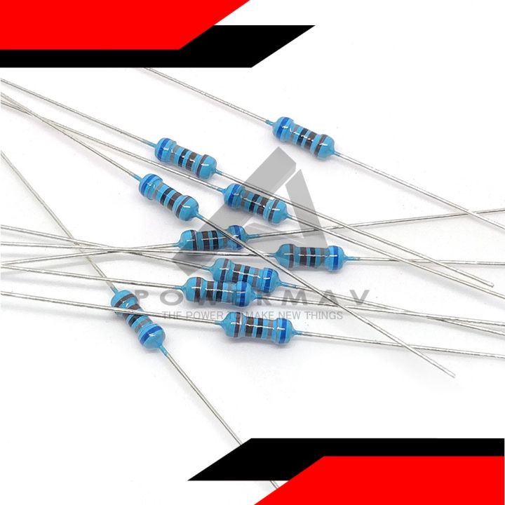 10pcs 6.8k ohms 5 band 1/4w Metal film resistor 1% ohm for pcb breadboard arduino uno mega nano ...