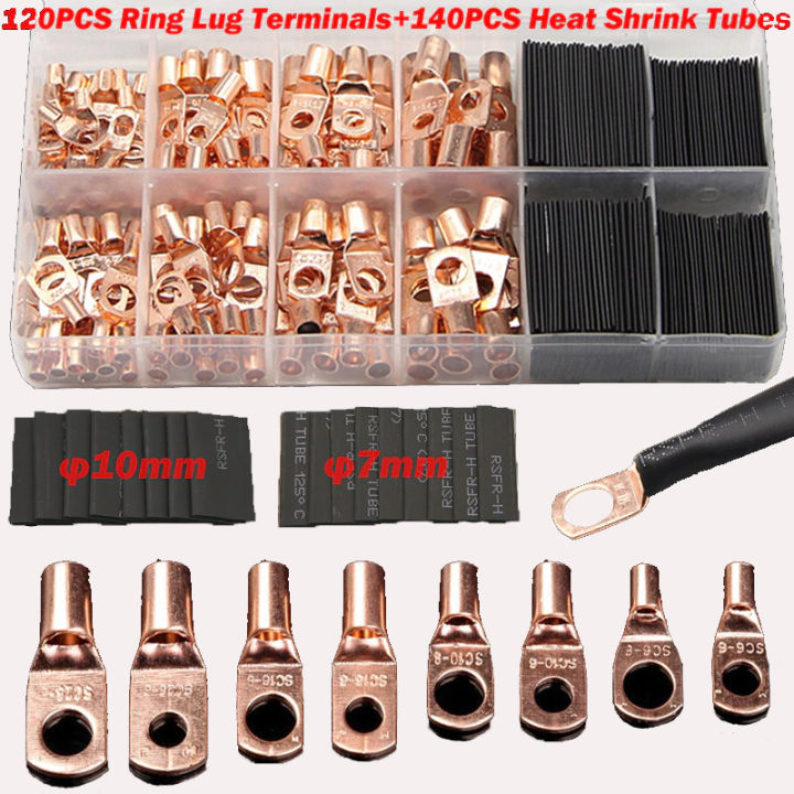 kit Skun Kabel Ring 270 - 120 PCS Terminal Crimp - Kabel Kawat TEMBAGA ...