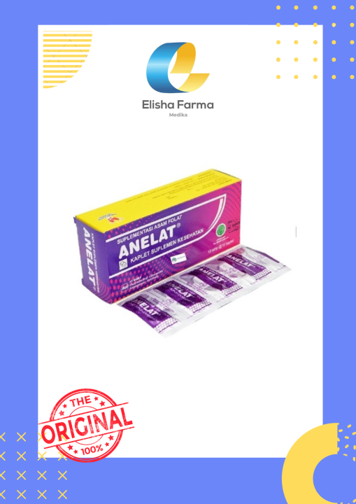 Anelat Strip 10 Kaplet - Suplementasi Asam Folat Ibu Hamil | Lazada ...