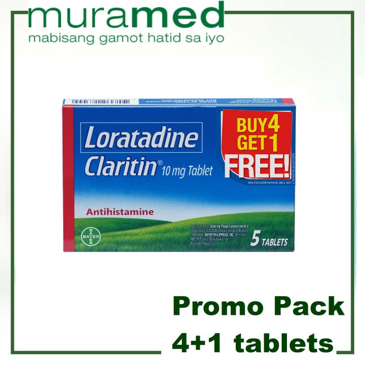 Claritin Loratadine Tablet promo pack 4+1 | Lazada PH