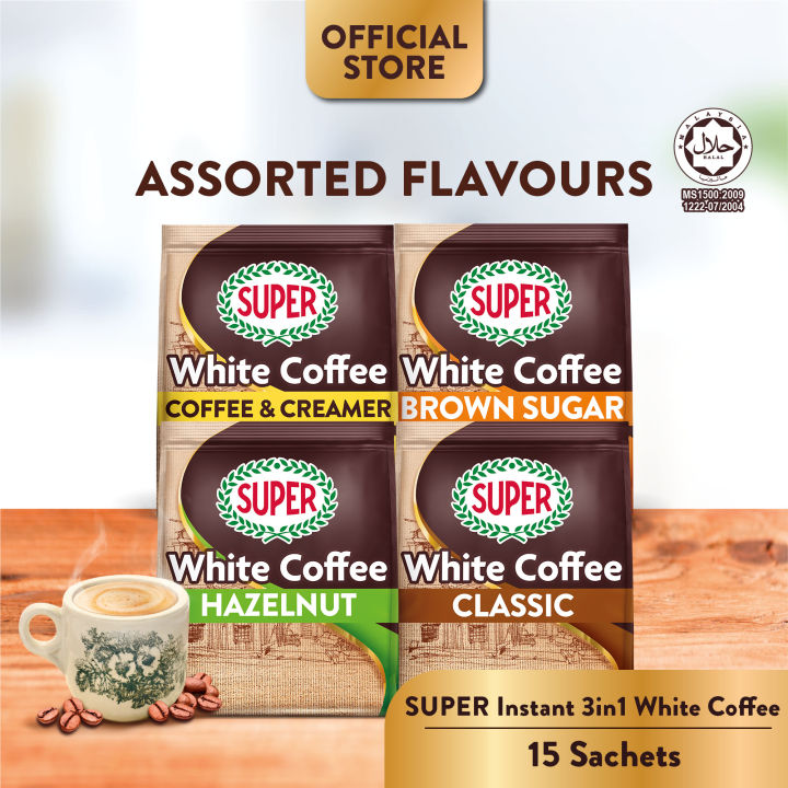SUPER Instant 3in1 White Coffee, 15 sachets | Lazada