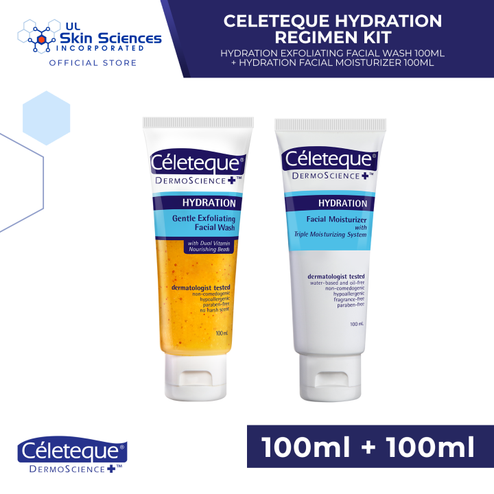 Celeteque Best in Hydration Starter Kit (Hydration Exfo Facial Wash ...