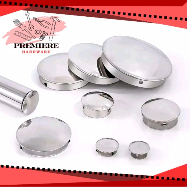 Round Tube End Cap Furniture Seal Closure STAINLESS Premier Hardware ...