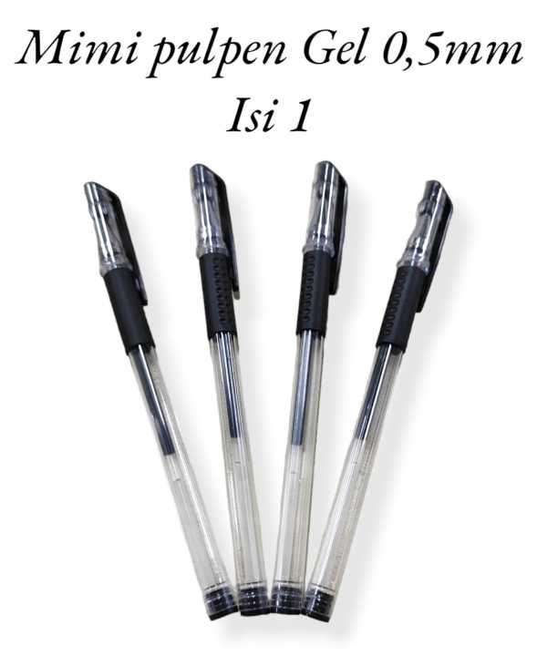 SHINOBI - PULPEN GEL GOZTAR MIMI MURAH BERKUALITAS WARNA HITAM ISI 1 ...