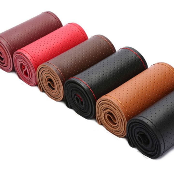 PERSE 38cm With s Thread Steering-Wheel Braid Soft Auto Steering Wheel ...