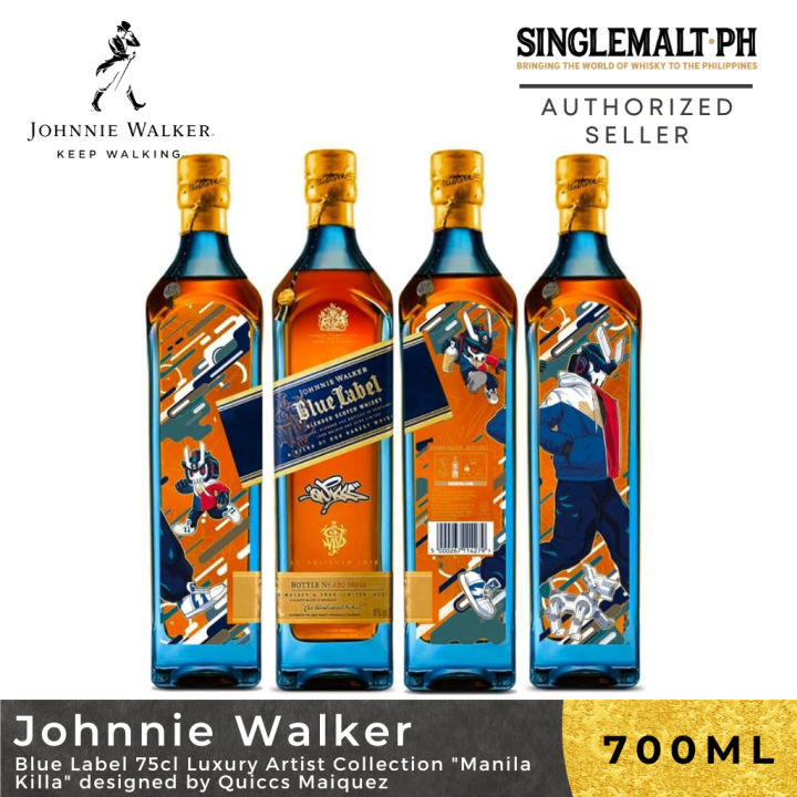 Johnnie Walker Blue Label 75cl Luxury Artist Collection "Manila Killa ...