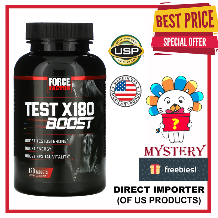 Force Factor Test X180 Boost | Male Testosterone Booster 120 Tablets ...