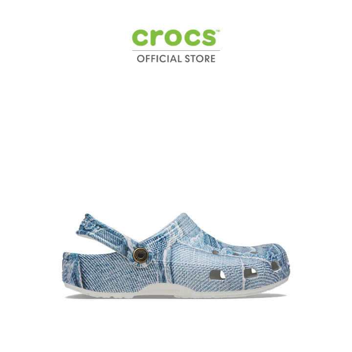 CROCS รองเท้าลำลองผู้ใหญ่ CLASSIC DENIM CLOG รุ่น 2104024MH - LIGHT ...