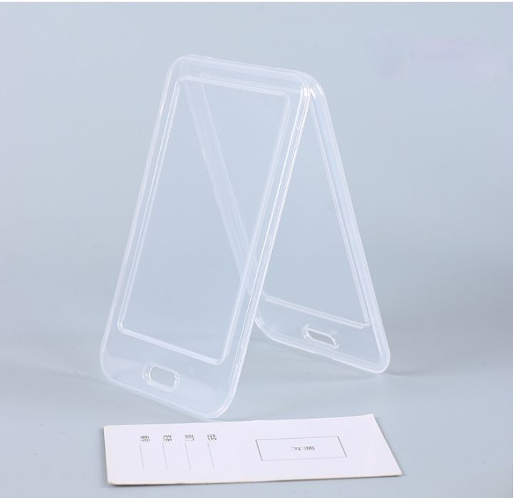 Plastic Transparent color ID card case ID holder Plastic DOUBLE FACE ID ...