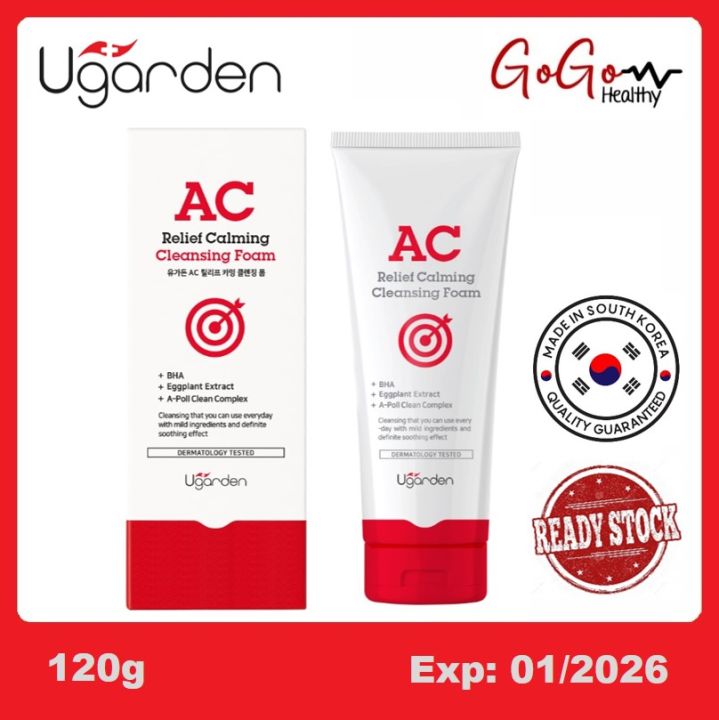 Ugarden AC Relief Calming Cleansing Foam (120g) soothe acne prone skin ...