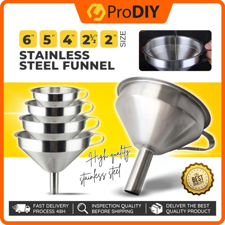 4” 5” 6” / 11CM 13CM 15CM Stainless Steel 304 Filter Funnel Oil Liquid ... 4” 5” 6” / 11CM 13CM 15CM Stainless Steel 304 Filter Funnel Oil Liquid ...