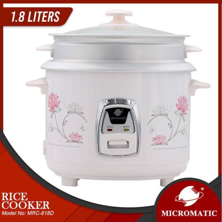 Micromatic MRC-818D 1.8L Good for 10-12 Persons Rice Cooker with ...