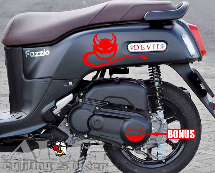 STIKER CUTTING/SC.187/STRIPING FAZZIO DEVIL/STIKER LOGO/STIKER LOGO ...