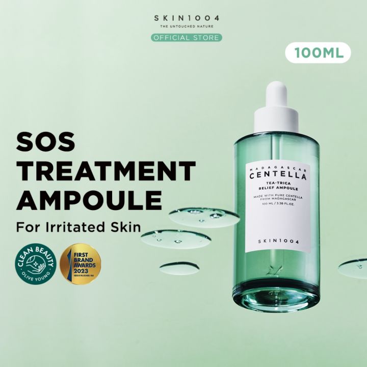 SKIN1004 Madagascar Centella Tea-Trica Relief Ampoule 100ml | Lazada ...