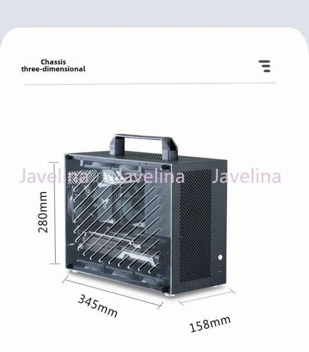 Z88 Portable Matx/ITX Small Computer Case, A4 Portable Mini Power ...