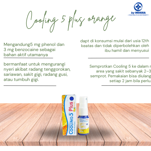 Cooling 5 PLUS Mouth Spray ORANGE 15 ml | Lazada Indonesia