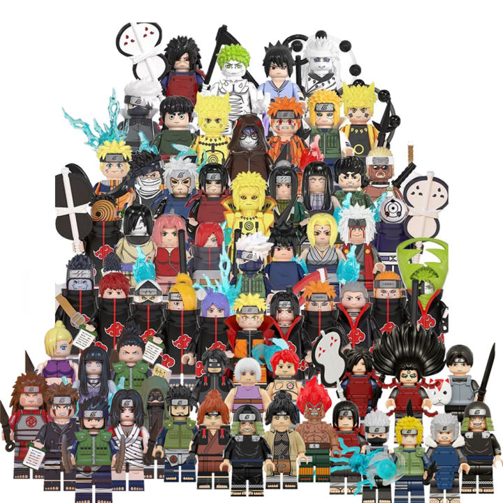 Naruto Minifigures Naruto Kakashi Sasuke Akatsuki Hokage Madara Ninja ...