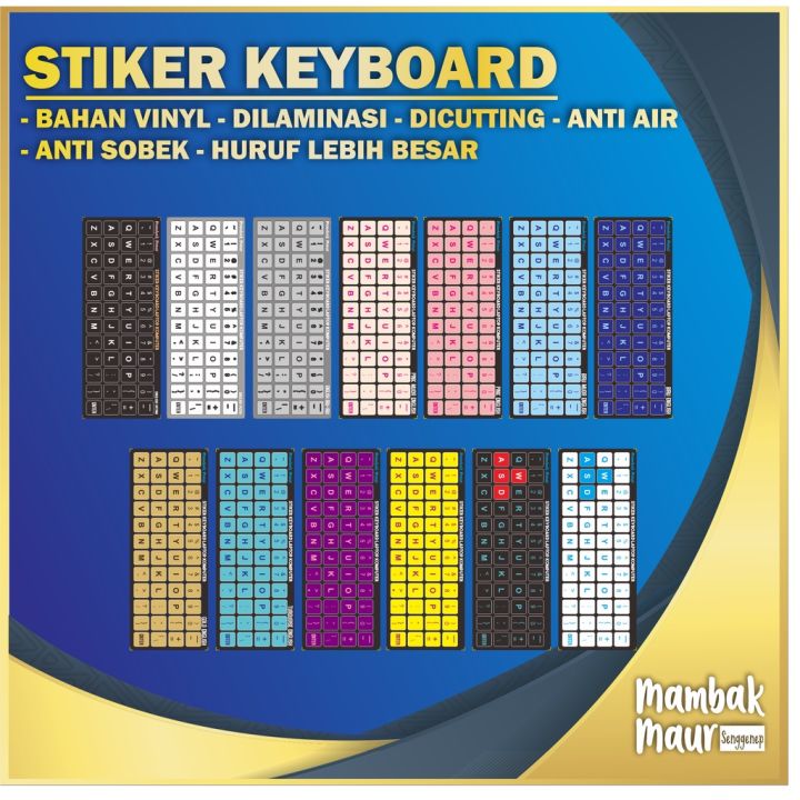 STIKER KEYBOARD LAYOUT ENGLISH UNTUK LAPTOP/KOMPUTER | Lazada Indonesia
