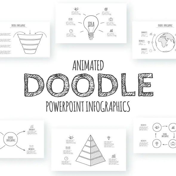 Fully Animated Doodle Animated Infographics PowerPoint Presentations Free Update Koleksi ...