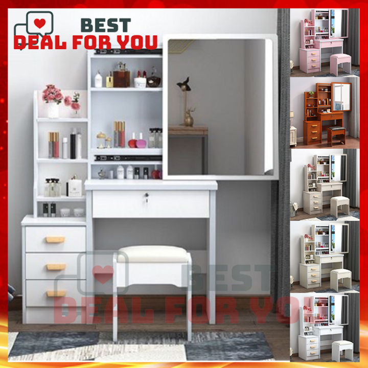BEST DEAL Warranty♦Dressing Table Bedroom Makeup Table Economical ...