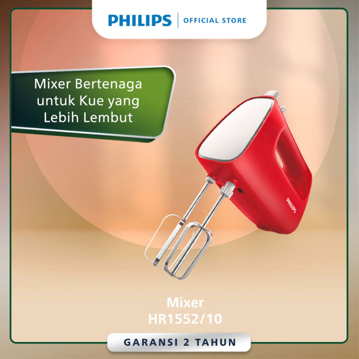 Philips Mixer (Hand Mixer - Merah) - HR1552/10 - 170 Watt Mixer Philips ...