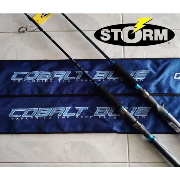 STORM COBALT BLUE JIGGING ROD. | Lazada