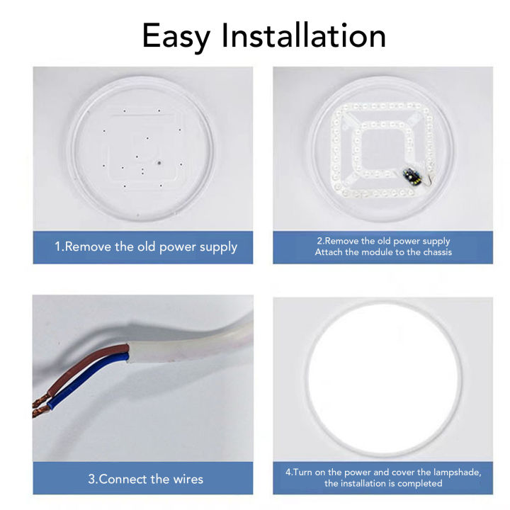 LED Fan Light Panel 3 Color Temperatures Ceiling Fan Retrofit Light for ...