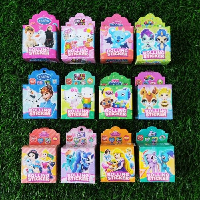 Mainan Stiker Roll DG / Stiker Gulung Karakter Anak Rolling Sticker ...