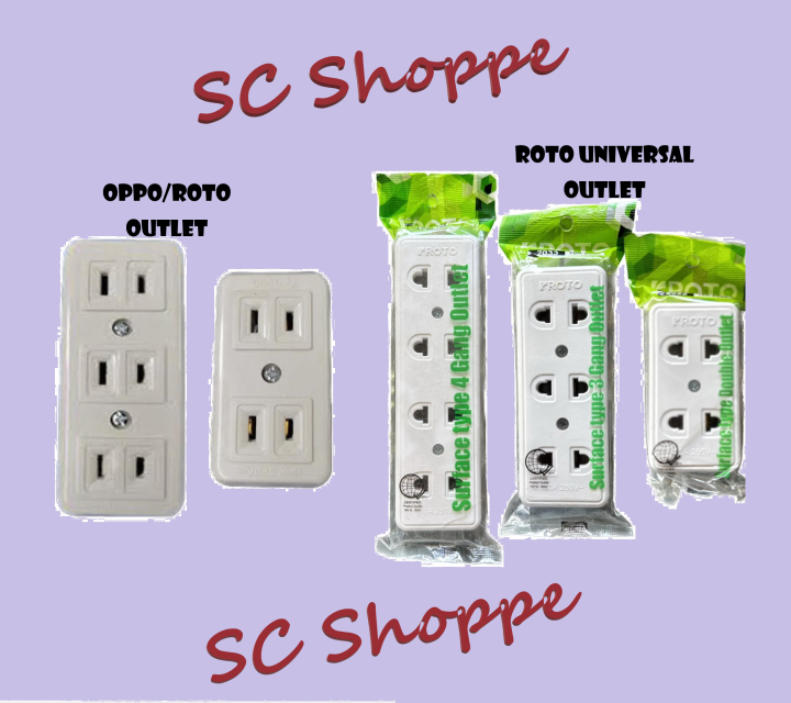 SC Shoppe Roto/Oppo Brand Surface Type Outlet 2g, 3g, 4g, | Lazada PH