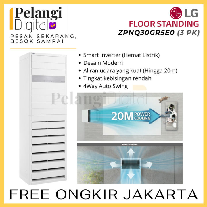 LG AC Floor Standing 3 PK Inverter - ZPNQ30GR5E0 ZPNQ30 | Lazada Indonesia LG AC Floor Standing 3 PK Inverter - ZPNQ30GR5E0 ZPNQ30 | Lazada Indonesia