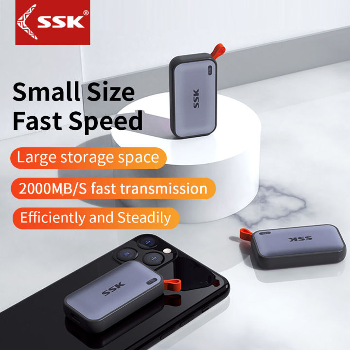 SSK 2000MB/s Portable External SSD 1TB 20Gbps USB3.2 Gen2x2 External ...