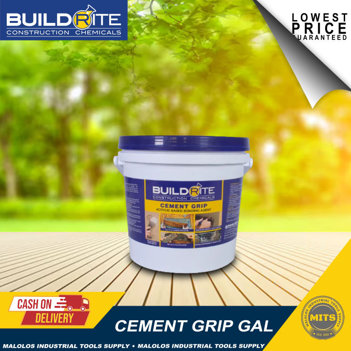 BUILDRITE CEMENT GRIP ACRYLIC BASED BONDING AGENT GALLON | Lazada PH