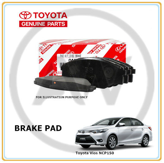 Toyota Vios NCP150 E J G S Spec 2013-2021 Front Rear Disc Brake Pad ...