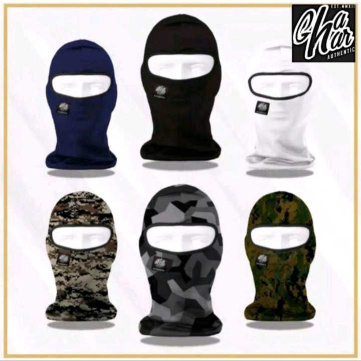 Gahar Balaclava Masker Motor Sarung Kepala Helm ninja / Buff hitam ...