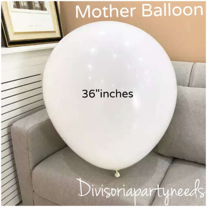 White Giant Mother Balloon 36"inches and 18inches | Lazada PH
