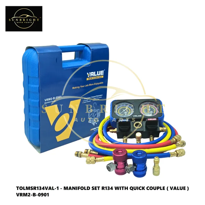 MANIFOLD SET R134 WITH QUICK COUPLE ( VALUE ) VRM2-B-0901 | Lazada