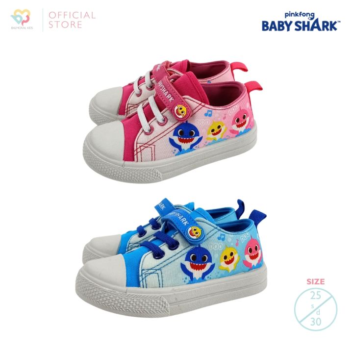 Sepatu Sport Anak Boys Pinkfong Baby Shark Balmoral Kids Usia 3 - 5 ...