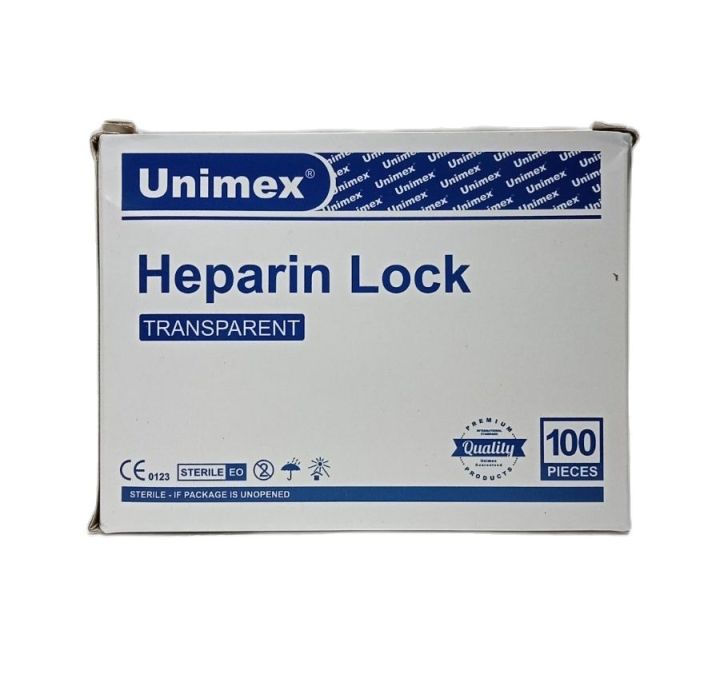 HEPLOCK UNIMEX | Heparin Lock Transparent ( EXp.,2028.08) | Lazada PH